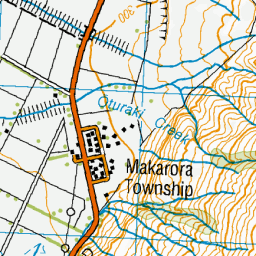 Makarora Township, Otago - NZ Topo Map