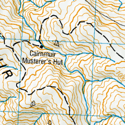 Cairnmuir Musterer's Hut, Otago - NZ Topo Map