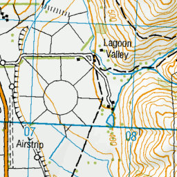 Lagoon Valley, Otago - NZ Topo Map