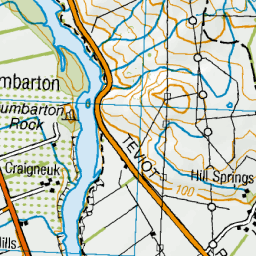 Dumbarton Rock, Otago - NZ Topo Map