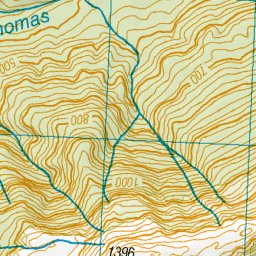 Thomas River, West Coast - NZ Topo Map