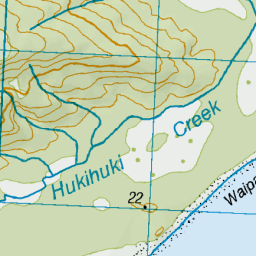 Hukihuki Creek, Otago - NZ Topo Map