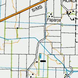 Paparoa, Otago - NZ Topo Map
