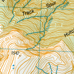 Track Spur, West Coast - NZ Topo Map
