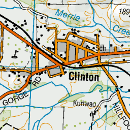 Clinton, Otago - NZ Topo Map