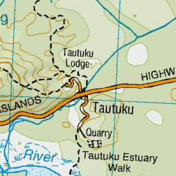 Tautuku Lodge, Otago - NZ Topo Map