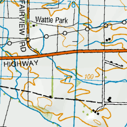 Wattle Park, Otago - NZ Topo Map
