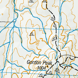 Gordon Peak, Otago - NZ Topo Map