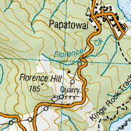 Papatowai, Otago - NZ Topo Map
