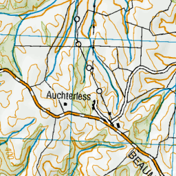 Auchterless, Otago - NZ Topo Map
