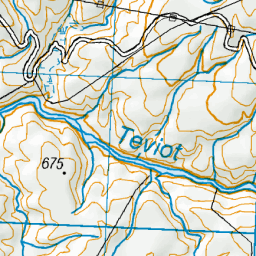 Teviot River, Otago - NZ Topo Map