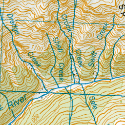 Wills River, West Coast - NZ Topo Map