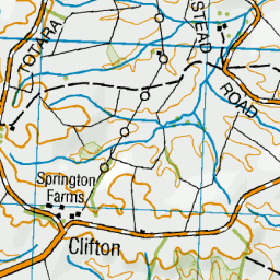 Springton Farms, Otago - NZ Topo Map