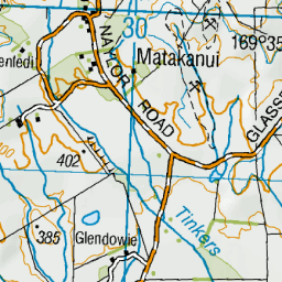 Matakanui, Otago - NZ Topo Map