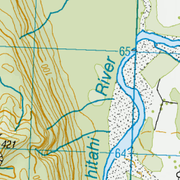 Mahitahi River, West Coast - NZ Topo Map