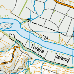 Totara Island, Otago - NZ Topo Map