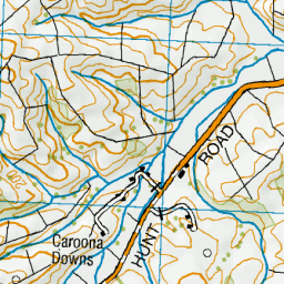 Caroona Downs, Otago - NZ Topo Map