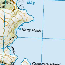 Purakaunui Bay, Otago - NZ Topo Map