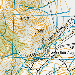 Ben Avon, Canterbury - NZ Topo Map