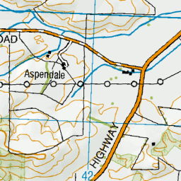 Aspendale, Otago - NZ Topo Map