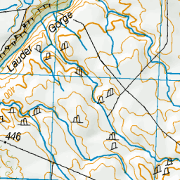 Lauder Gorge, Otago - NZ Topo Map