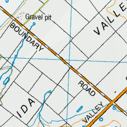 IDA VALLEY, Otago - NZ Topo Map