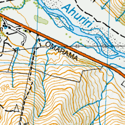 Dunstan Downs, Canterbury - NZ Topo Map