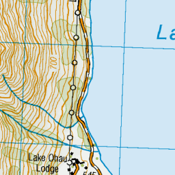 Lake Ohau Lodge, Canterbury - NZ Topo Map
