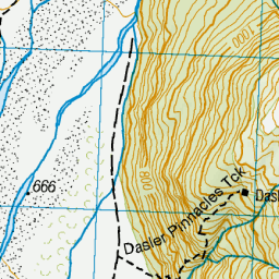 Dasler Bivouac, Canterbury - NZ Topo Map