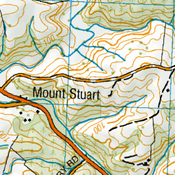 Mount Stuart, Otago - NZ Topo Map