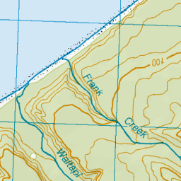 Frank Creek, West Coast - NZ Topo Map