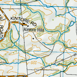Kintore Hills, Otago - NZ Topo Map