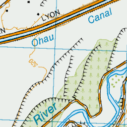 Ohau Canal, Canterbury - NZ Topo Map