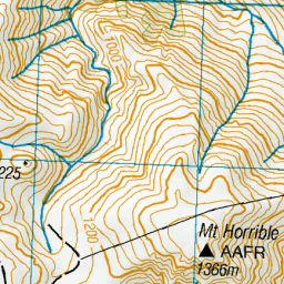 Mount Horrible, Canterbury - NZ Topo Map