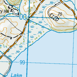 Lake Waihola, Otago - NZ Topo Map
