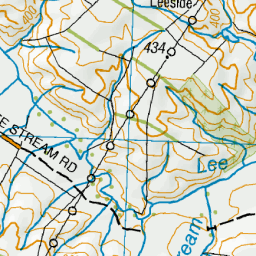 Lee Stream, Otago - NZ Topo Map