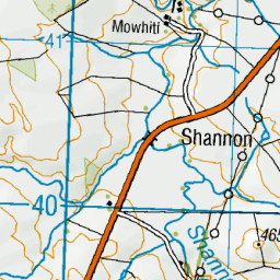 Shannon, Otago - NZ Topo Map