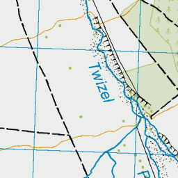 Twizel River, Canterbury - NZ Topo Map