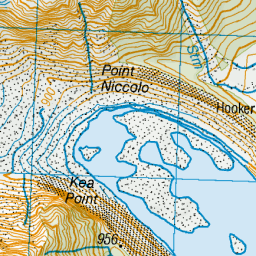 Kea Point, Canterbury - NZ Topo Map