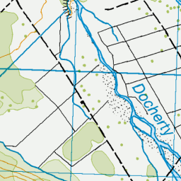 Docherty Creek, West Coast - NZ Topo Map