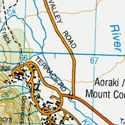 Aoraki/Mount Cook, Canterbury - NZ Topo Map