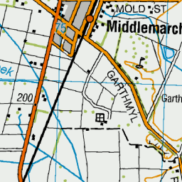 Middlemarch, Otago - NZ Topo Map