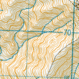 Totara Peak, Canterbury - NZ Topo Map