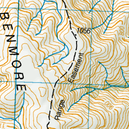 BENMORE RANGE, Canterbury - NZ Topo Map