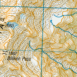 Mount Kinsey, Canterbury - NZ Topo Map