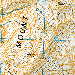 MOUNT COOK RANGE, Canterbury - NZ Topo Map