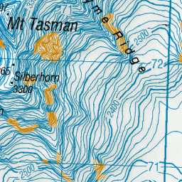 Syme Ridge, Canterbury - NZ Topo Map