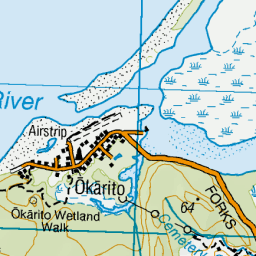 Okarito, West Coast - NZ Topo Map