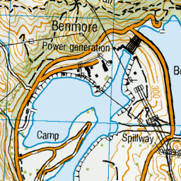 Benmore Dam, Canterbury - NZ Topo Map