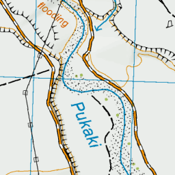 Pukaki River, Canterbury - NZ Topo Map